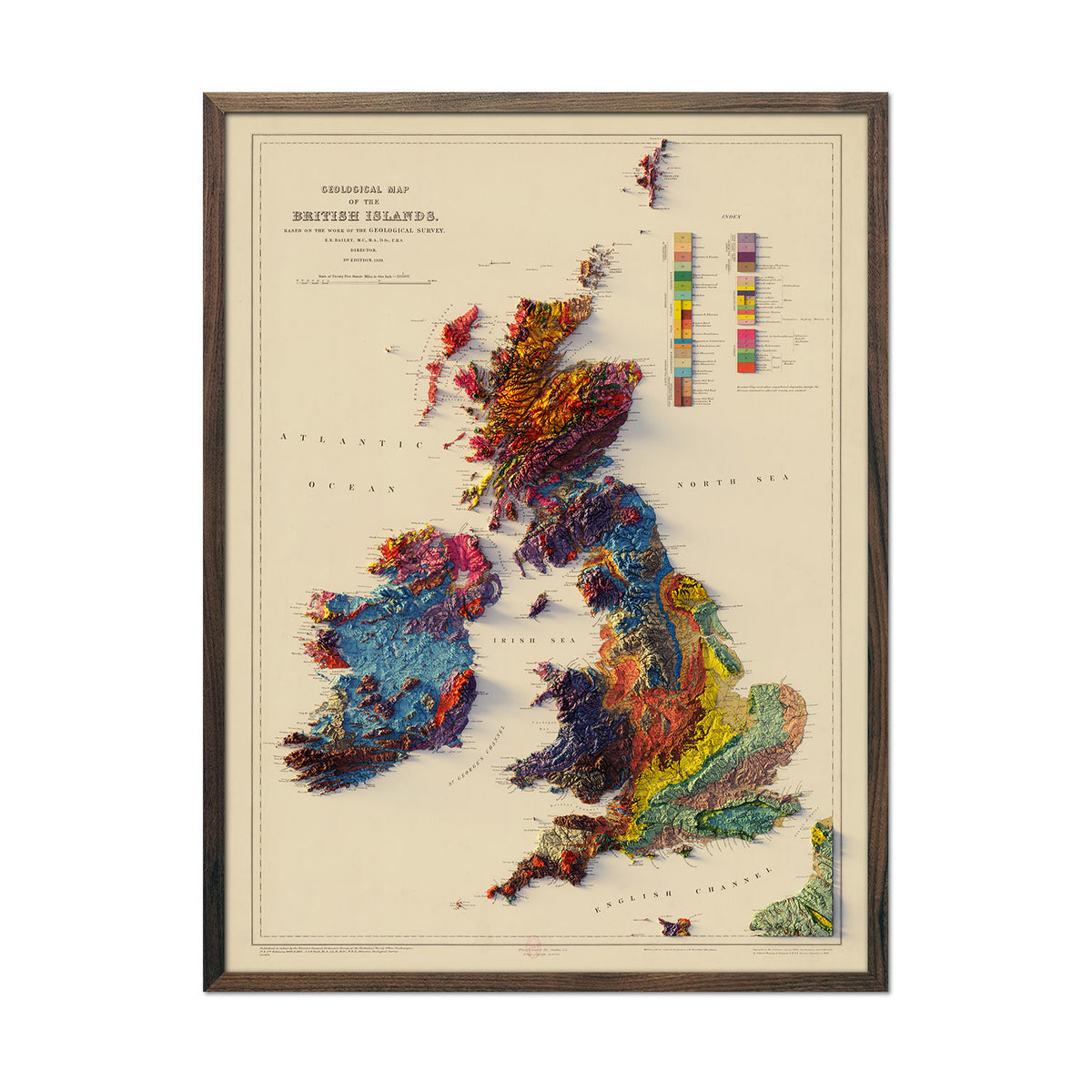 United Kingdom Map Posters & Art - United Kingdom Wall Maps - Muir Way