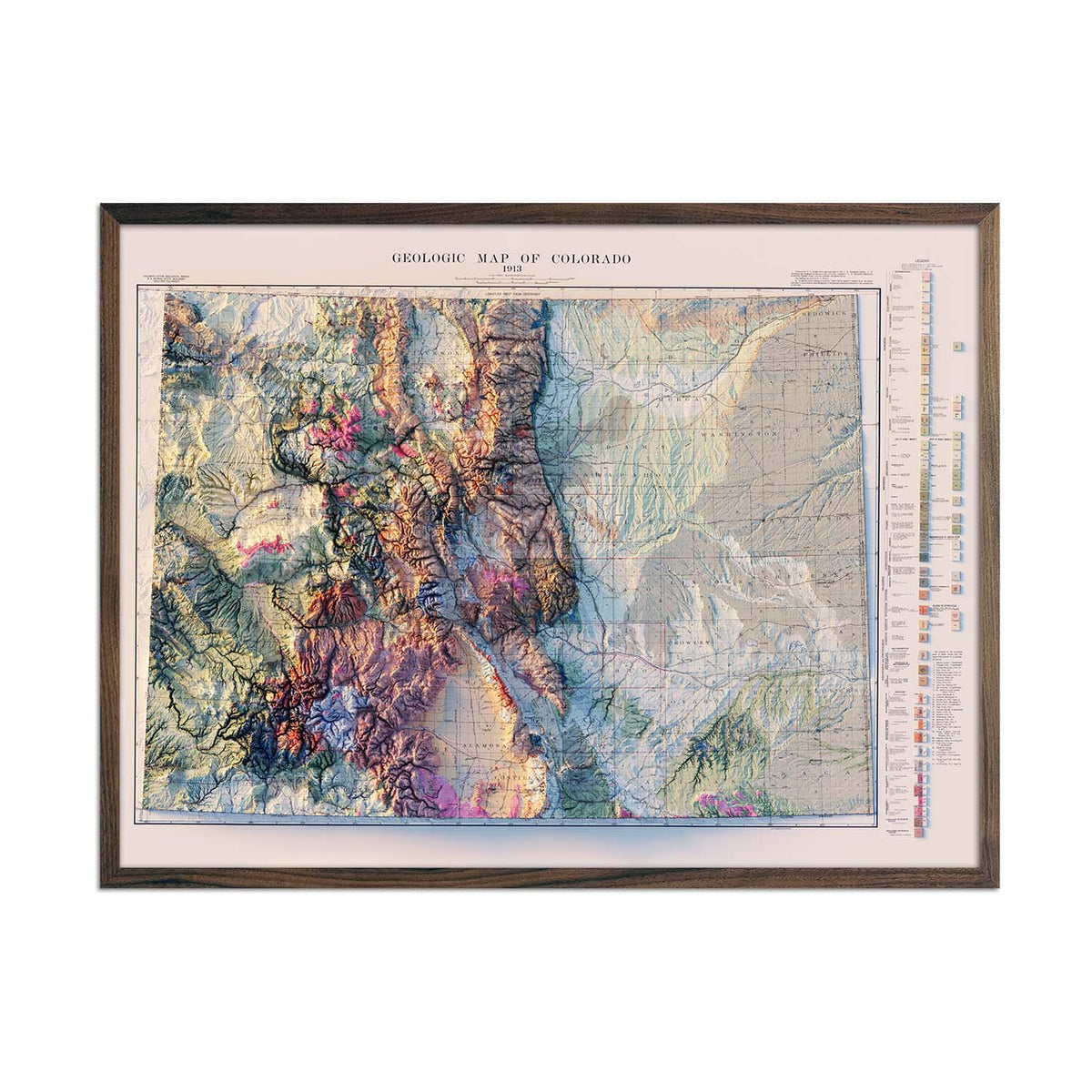 Colorado Relief Maps | Elevation, Hydrological Map Prints – Muir Way