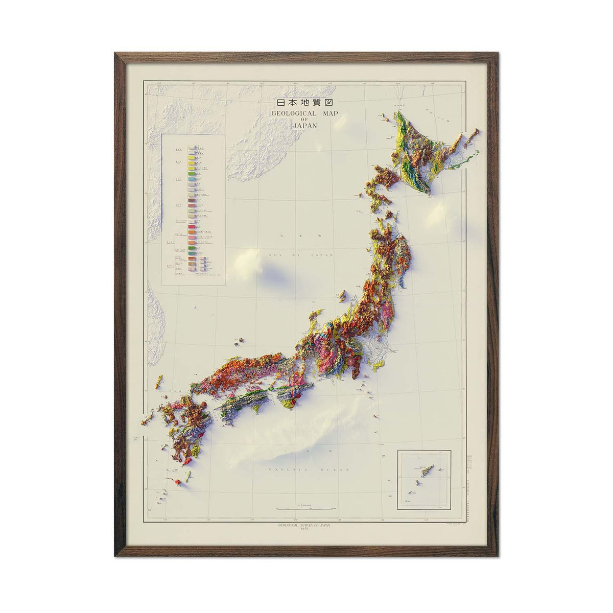 Asia Relief Maps | Prints of Japan, China, Korea, & More – Muir Way