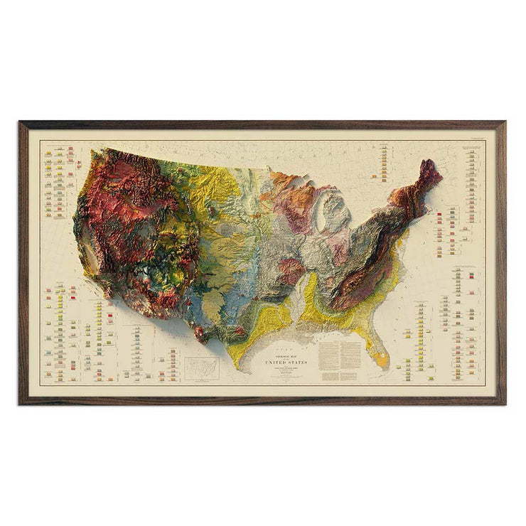 Best Relief Maps of US Mountain Ranges by State | 2D & 3D Options ...