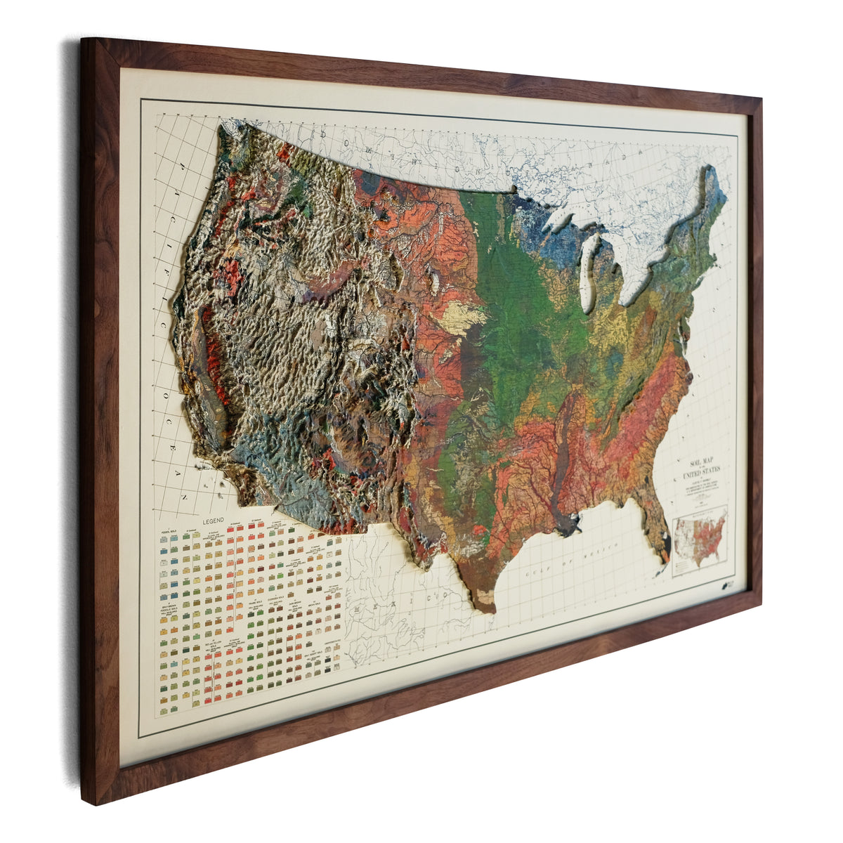 3D Vintage Raised Relief Maps | Museum-Quality Prints – Muir Way