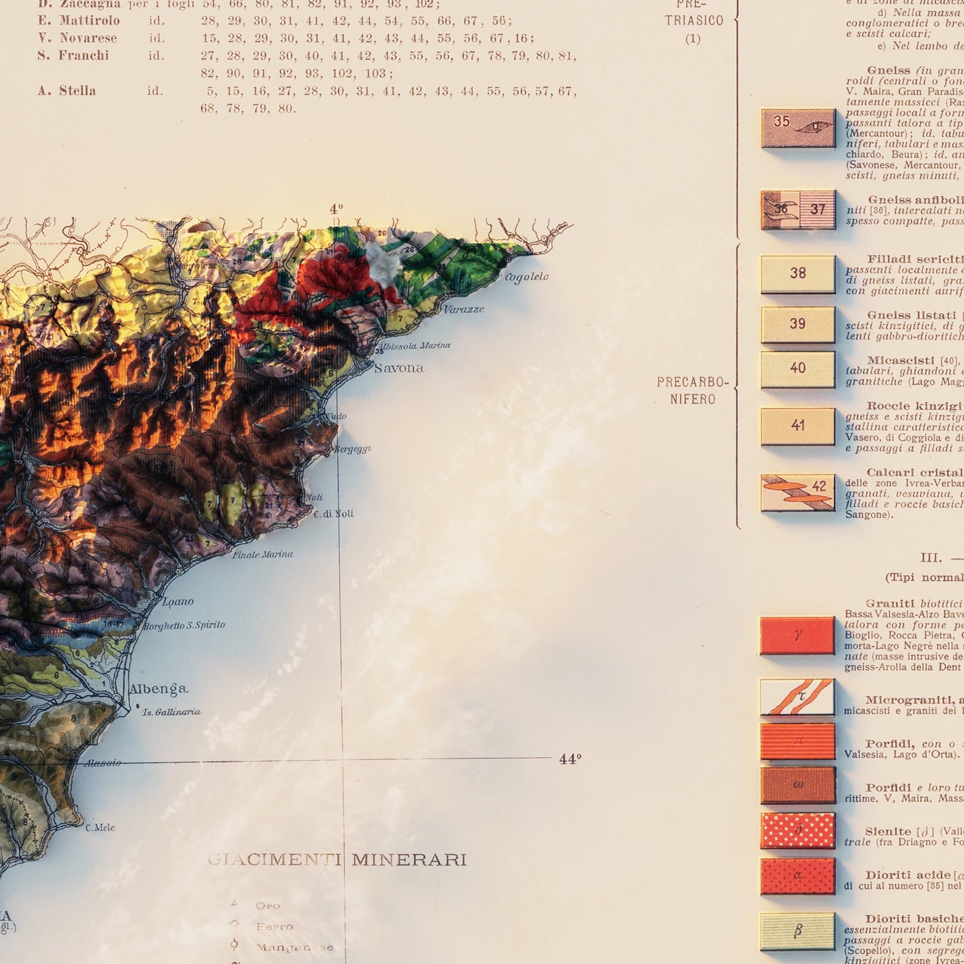 Alpi Occidentali 1908 Shaded Relief Map – Muir Way
