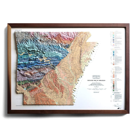 Arkansas Relief Maps | Elevation Maps, Hydrological, & More – Muir Way