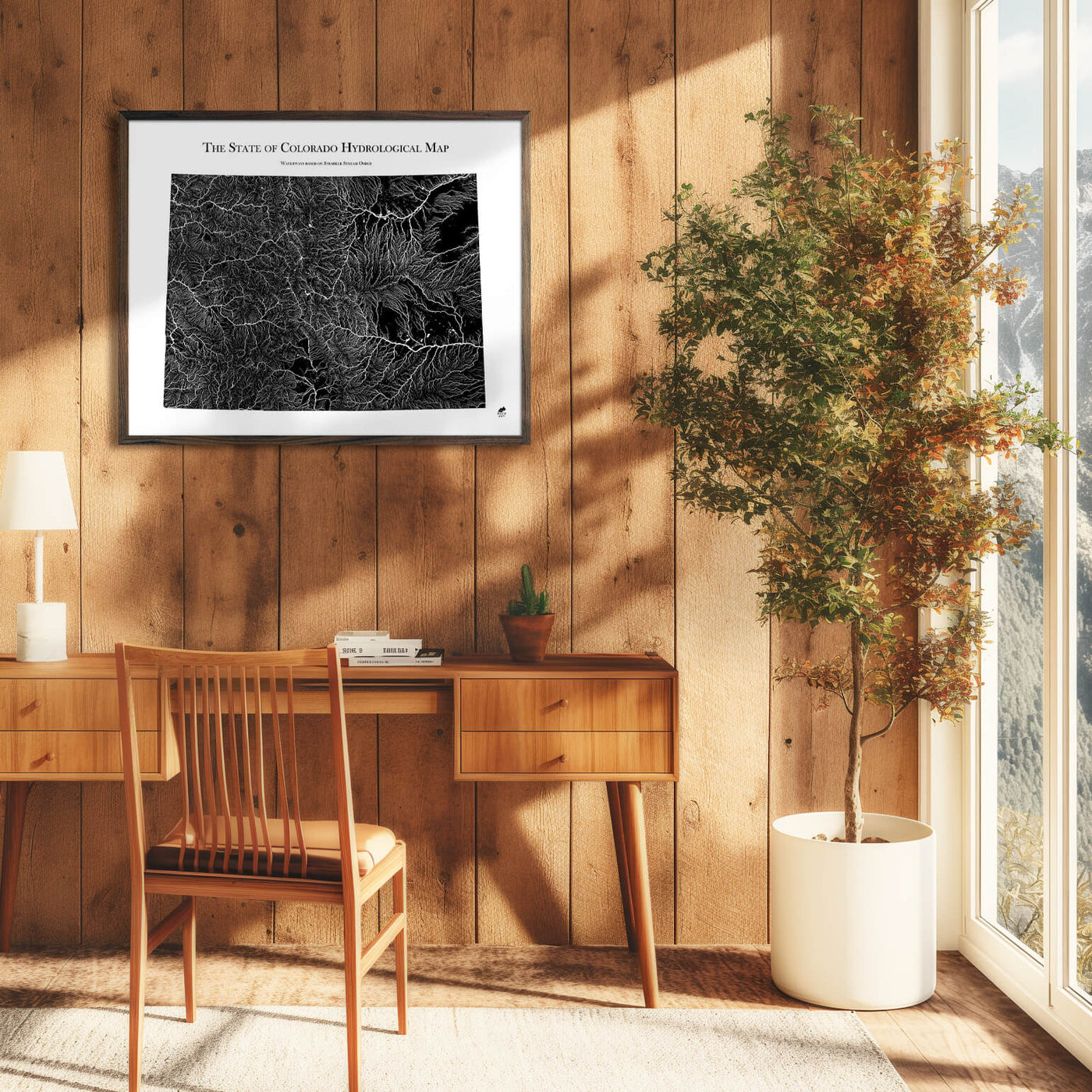 Colorado Hydrology Series Map | Map of rivers, streams & more – Muir Way