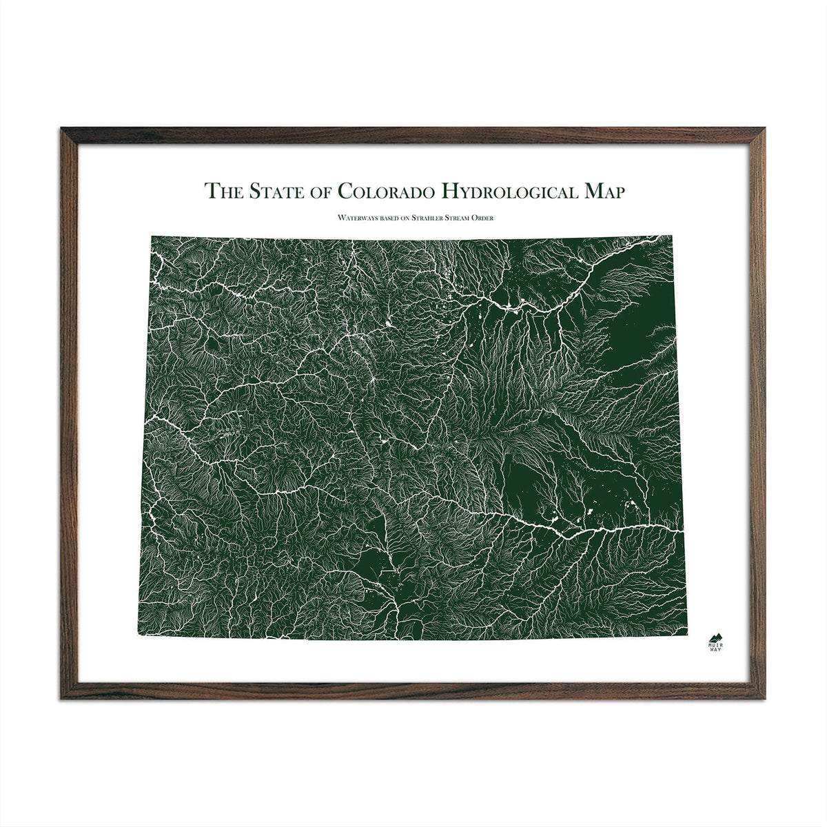 Colorado Hydrology Series Map | Map of rivers, streams & more – Muir Way