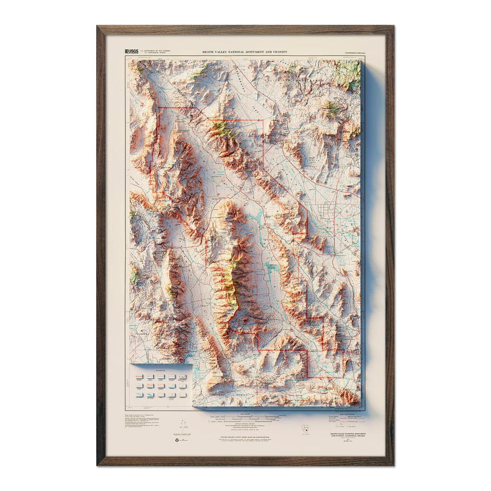 California Relief Maps | Topographic, 3D Raised Relief, Hydrological ...