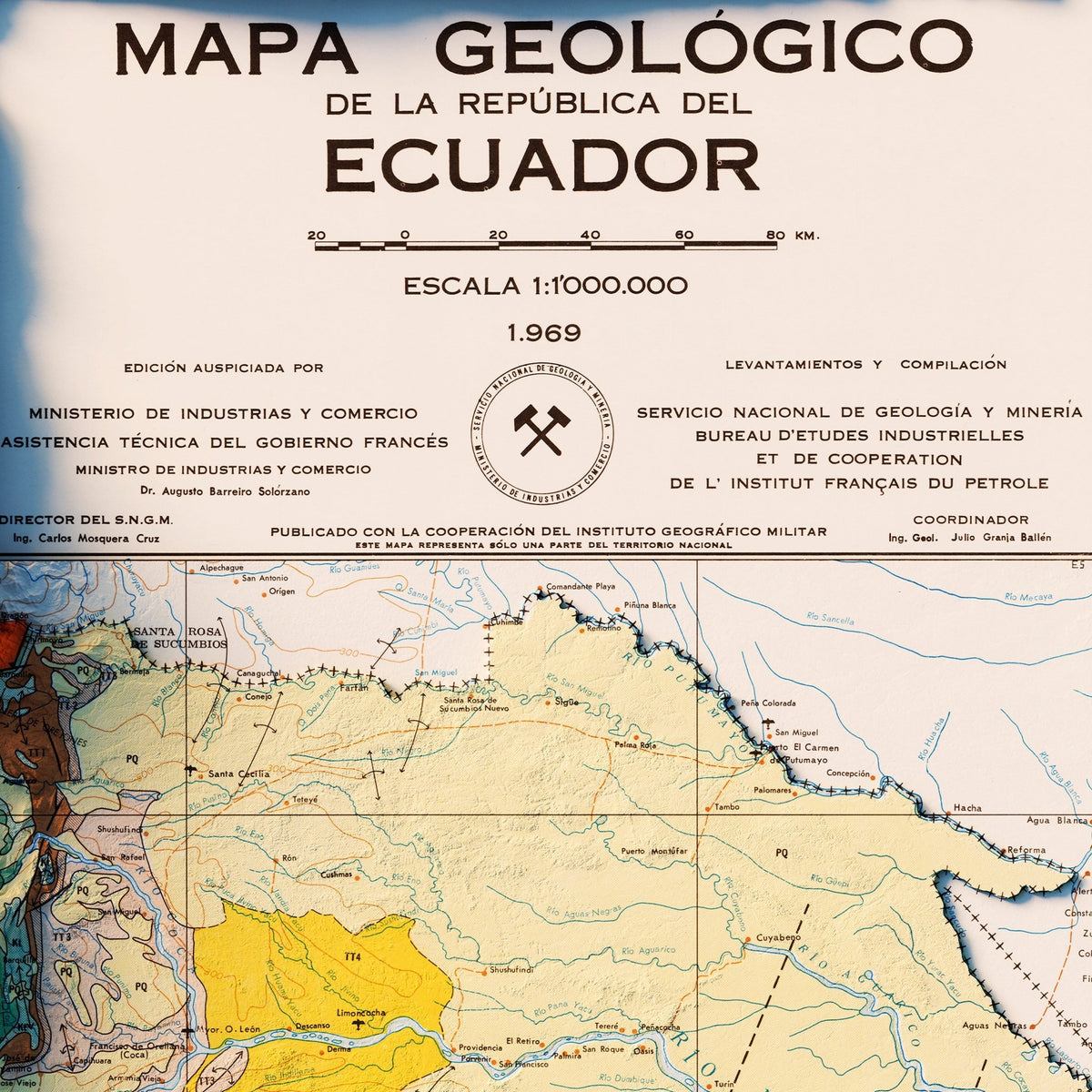 Ecuador Map (1969) | Muir Way