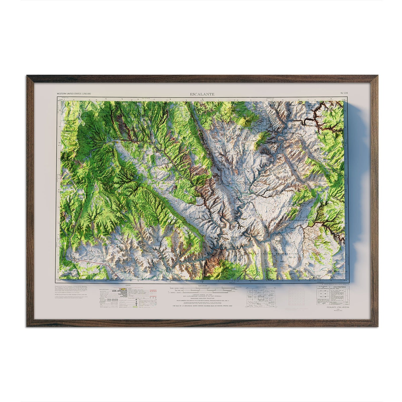 Utah Relief Maps, Hydrological Maps & Elevation Prints. – Muir Way