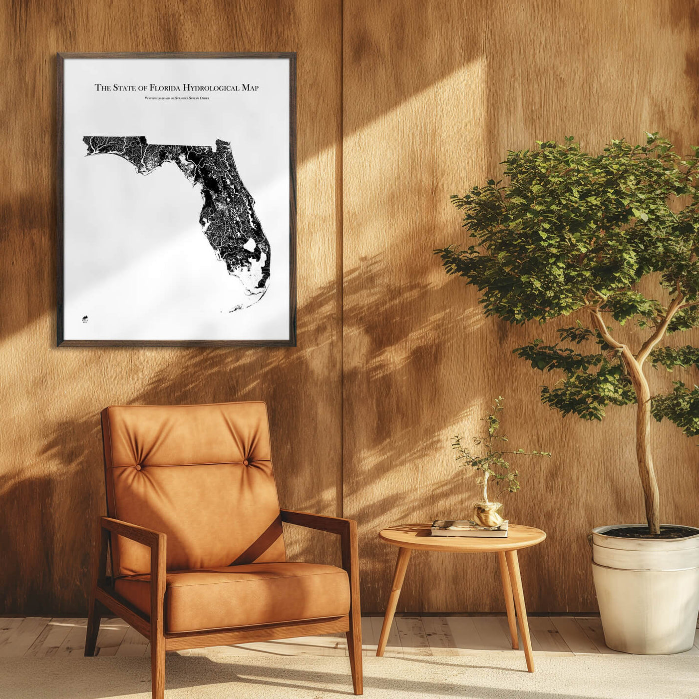 Florida Hydrology Series Map | Map of rivers, streams & more – Muir Way