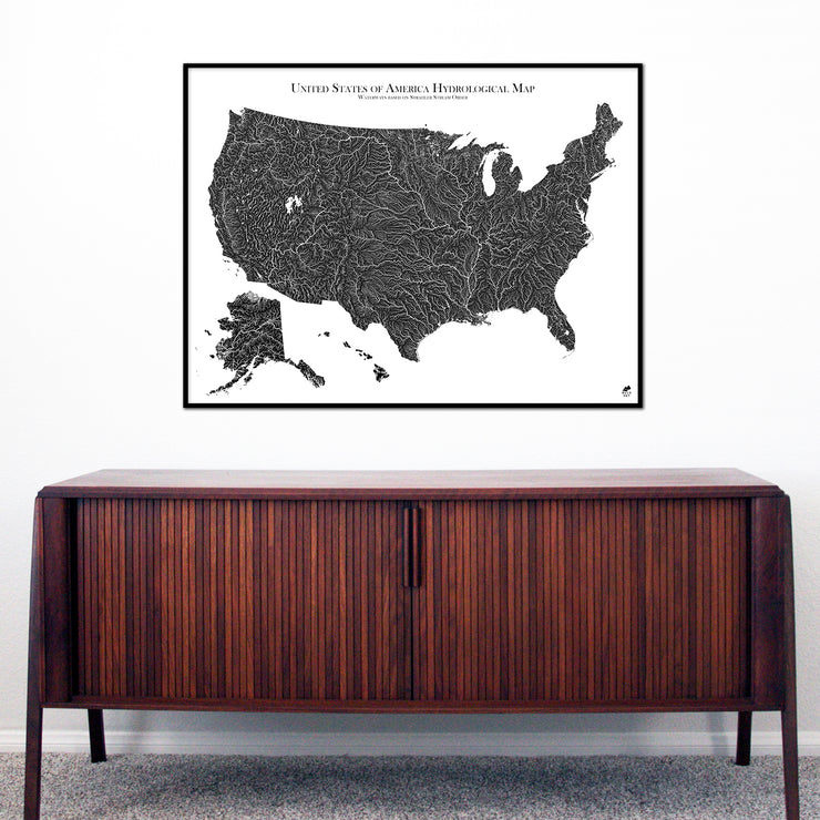 Hydrological Maps, River & Waterway Map Prints & Posters – Muir Way