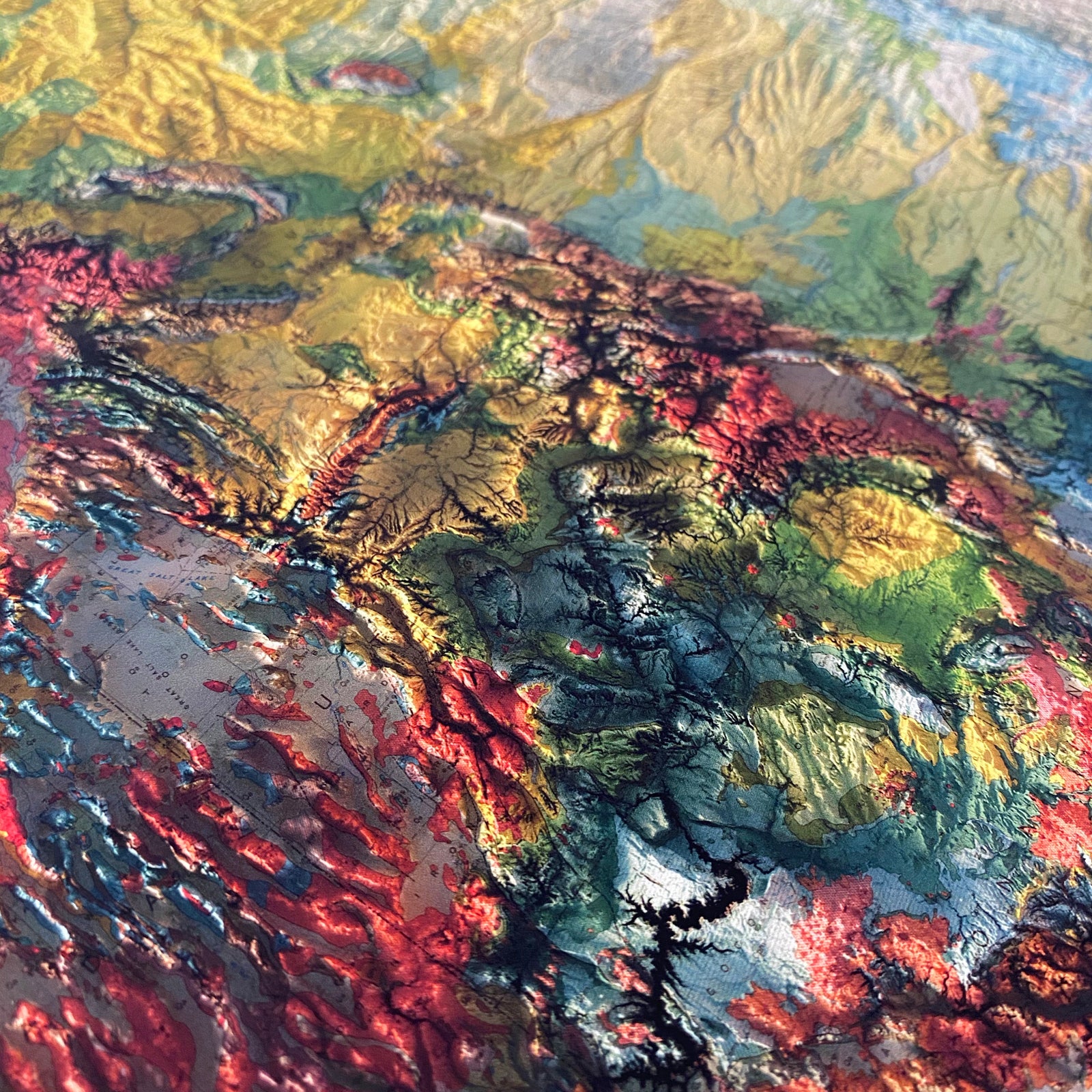 Sierra Nevada Mountains Map | Topographic Print – Muir Way