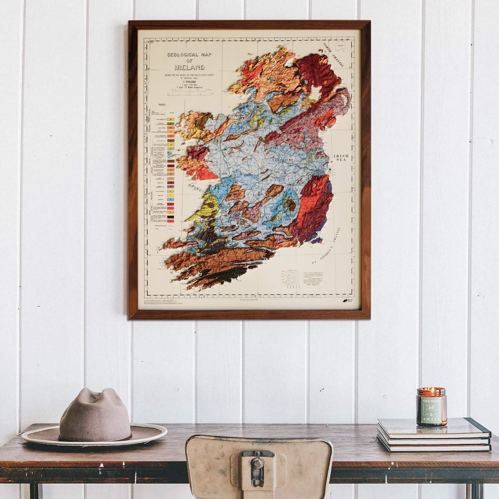 International Vintage Relief Maps | Ireland, Britain, Africa, & More ...