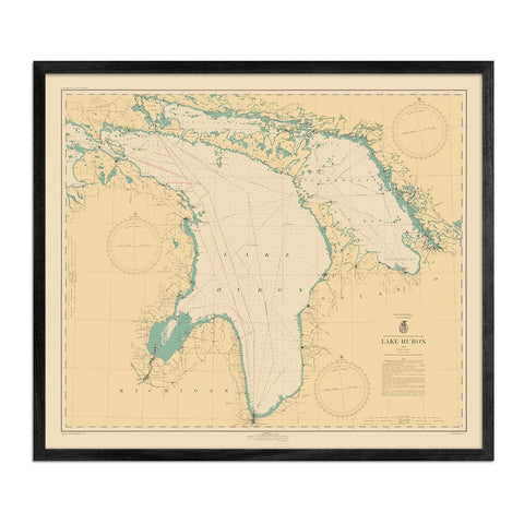 Lake Huron Nautical Chart 1940 – Muir Way