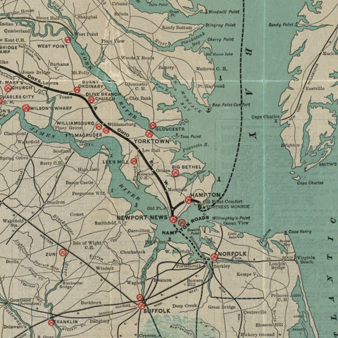 Virginia Civil War Battlefields Map | Explore Maps of the Civil War ...