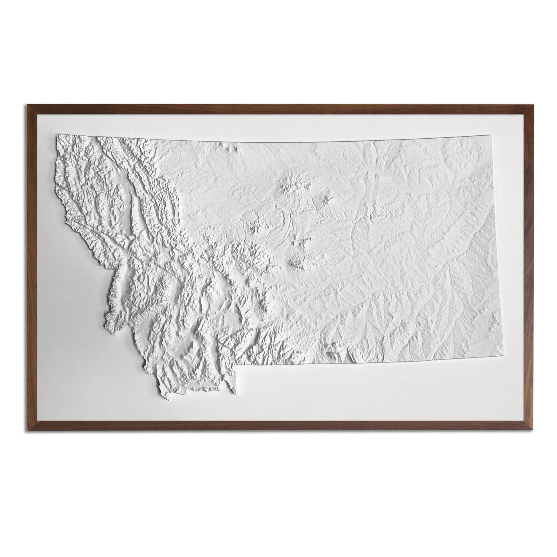 3D Montana Raised Relief Map – Muir Way