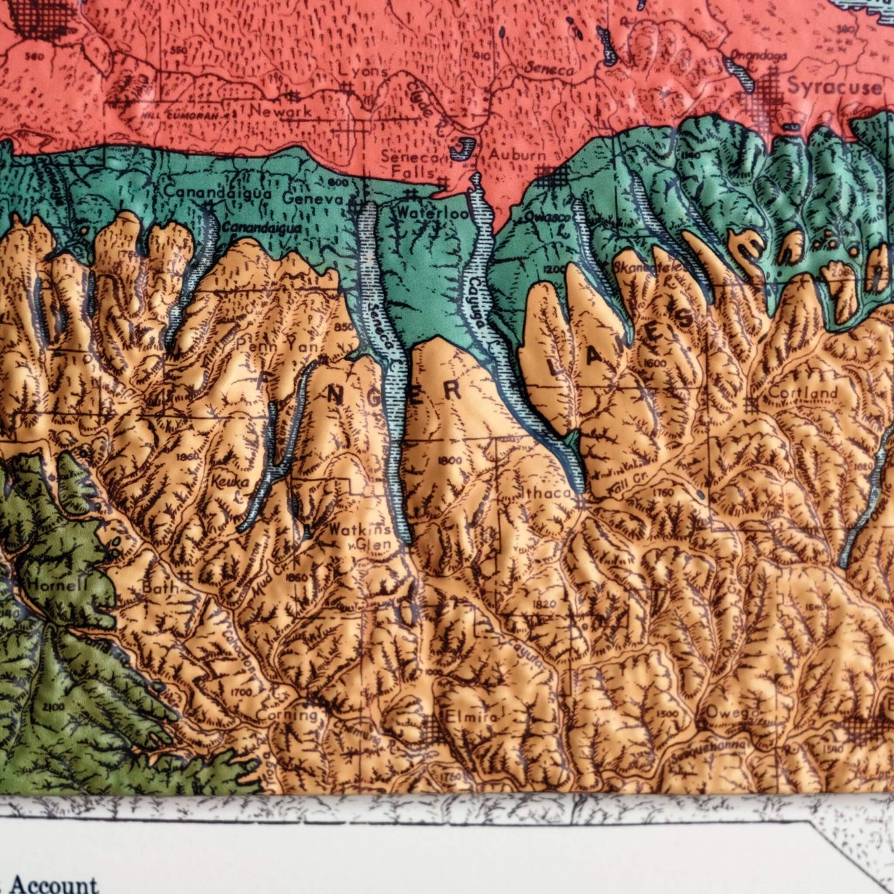 Stunning Raised 3D Relief Map of New York - 1973 | Muir Way