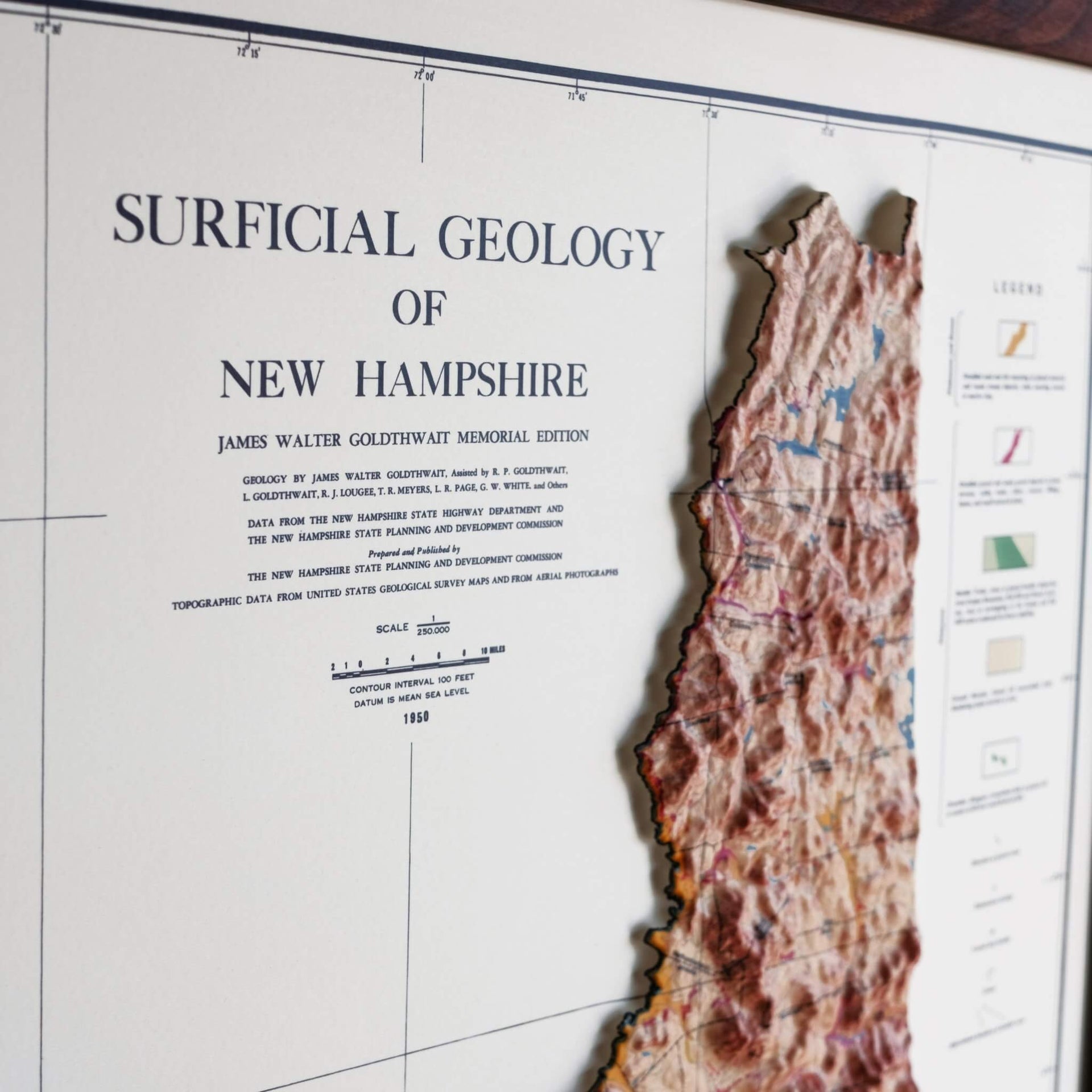 New Hampshire Relief Maps | Elevation & Hydrological Maps – Muir Way