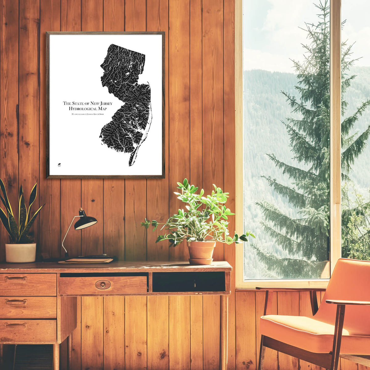 New Jersey Hydrology Series Map | Map of rivers, streams & more – Muir Way
