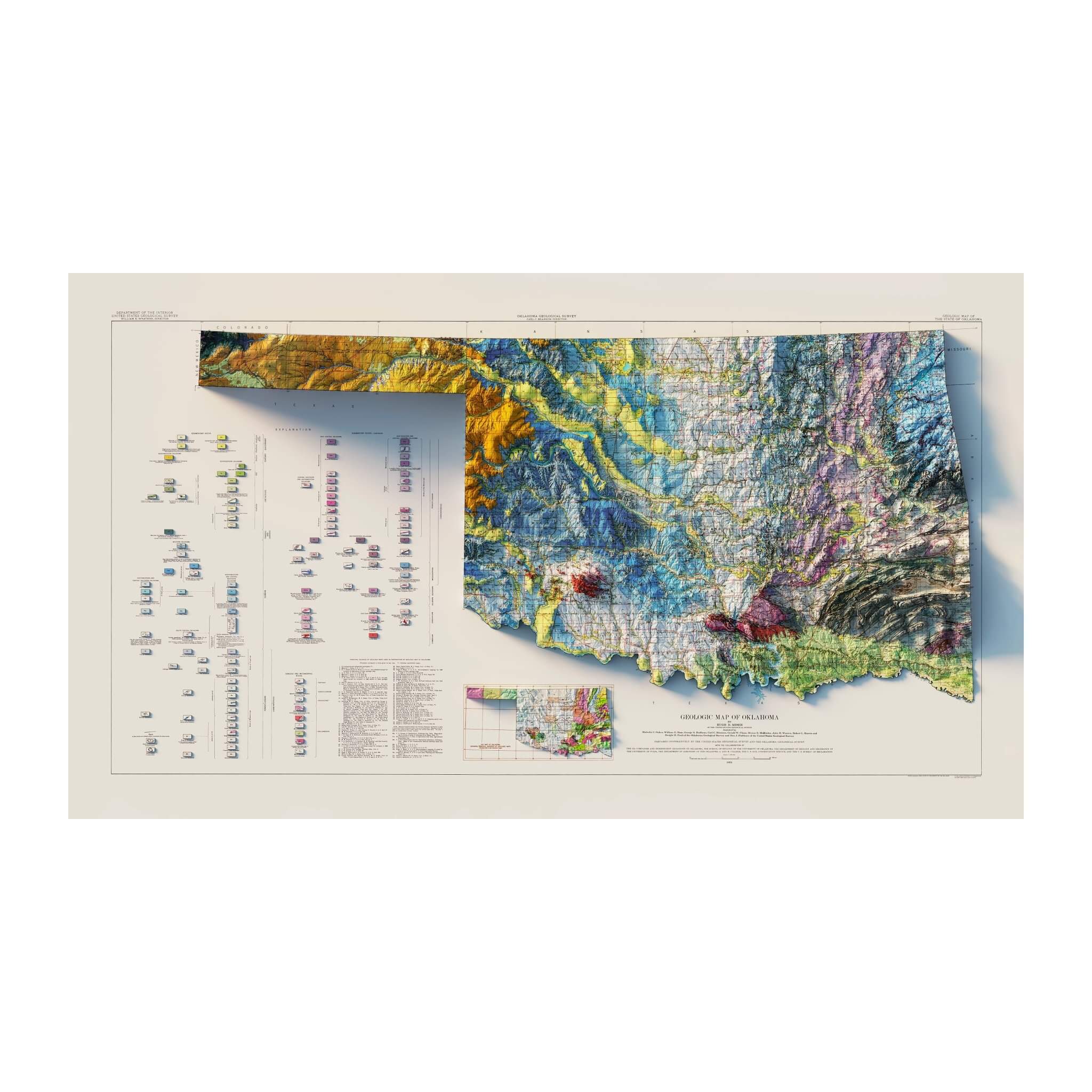 Oklahoma Elevation Map