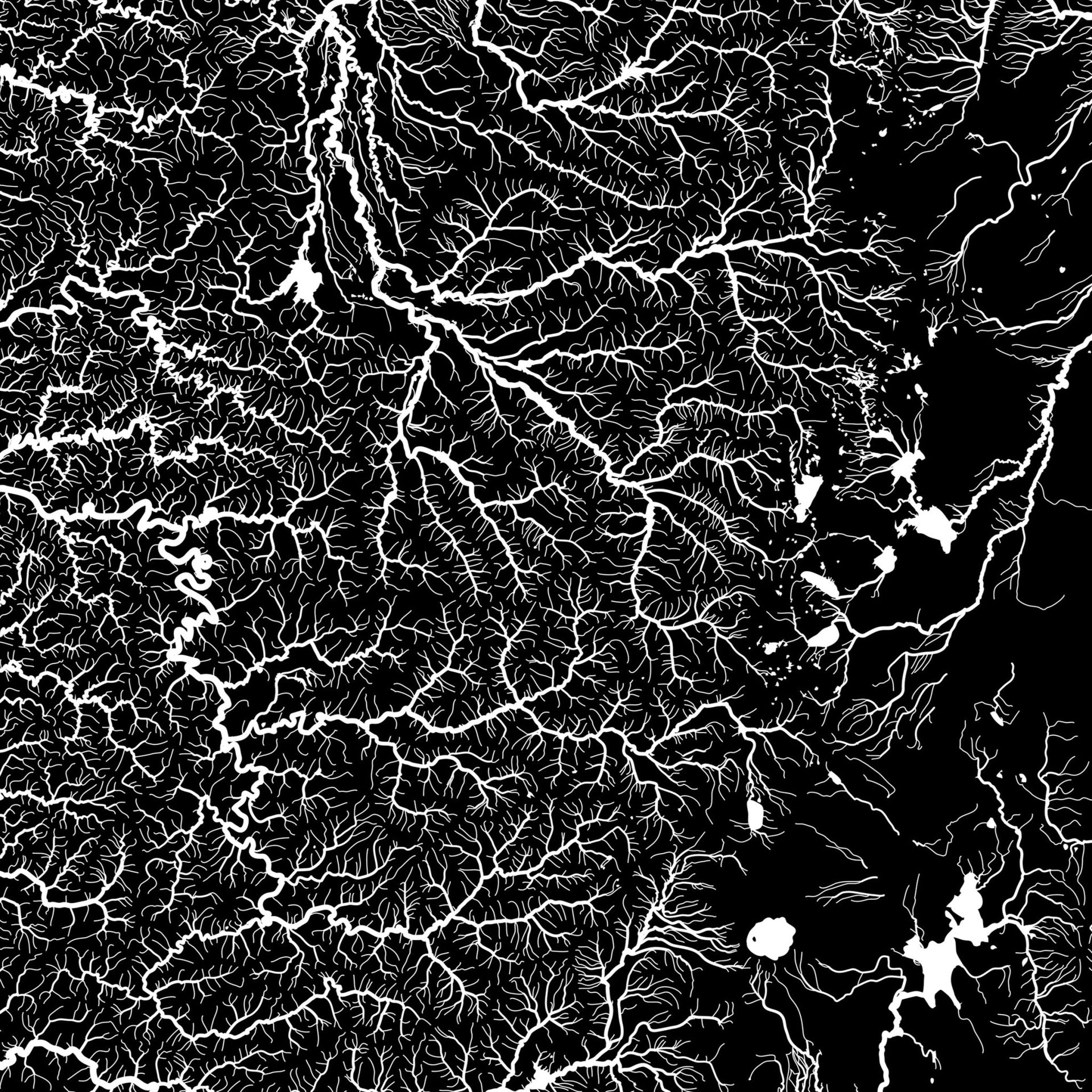 Oregon Hydrology Series Map | Map of rivers, streams & more – Muir Way