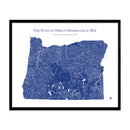 Oregon Hydrology Series Map | Map of rivers, streams & more – Muir Way