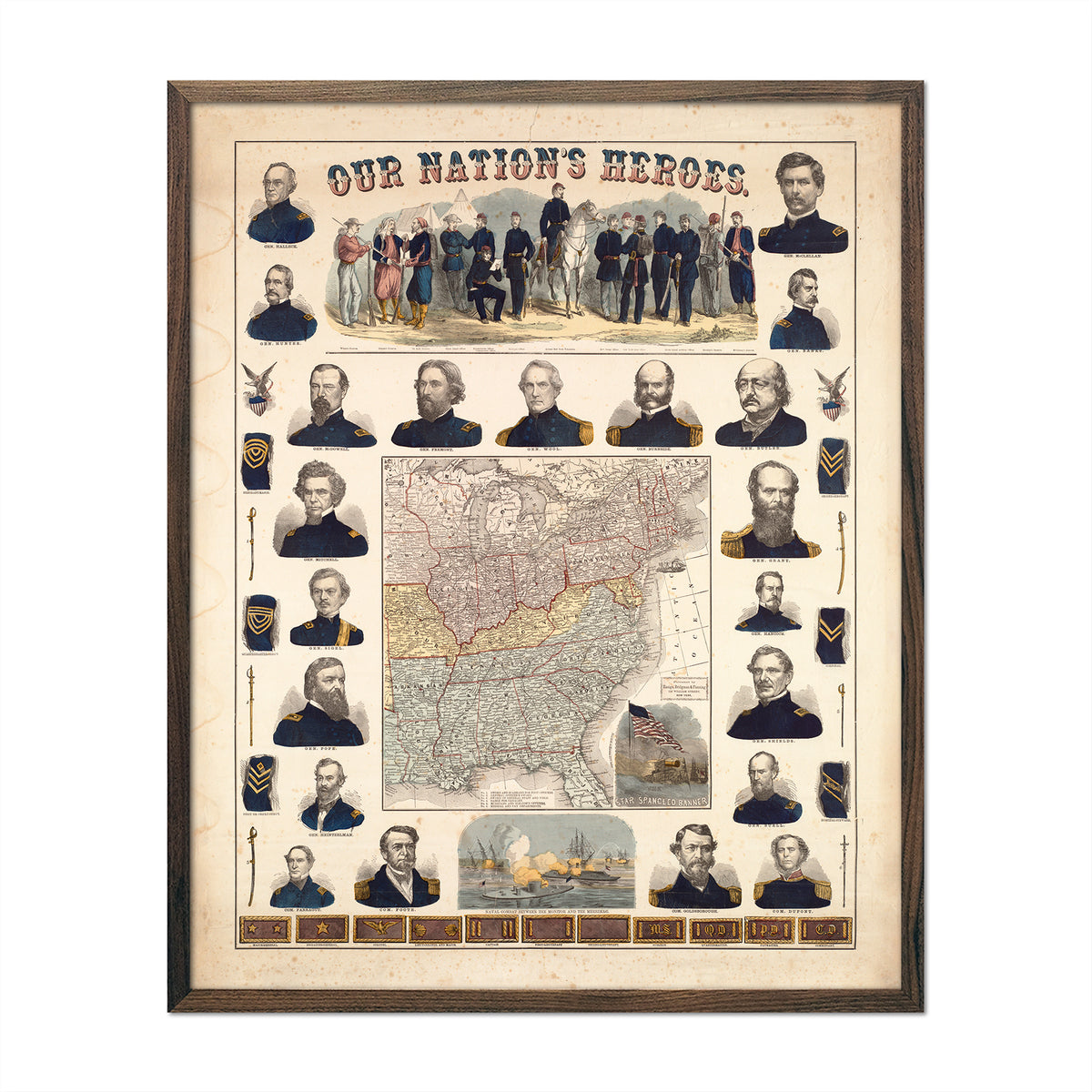 Famous Union Generals Prints: Fine Display of Civil War Generals – Muir Way
