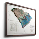 Raised Relief 3D Map of South Carolina from 1979 | Muir Way