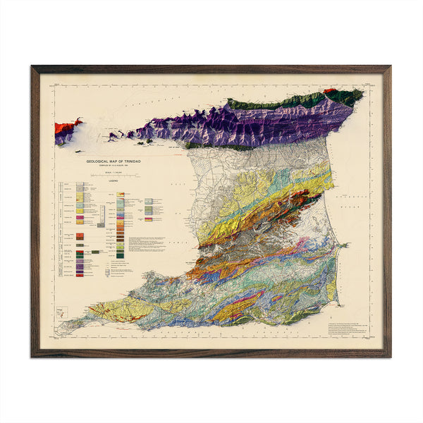 Trinidad Map Posters & Art - Trinidad Wall Maps - Muir Way