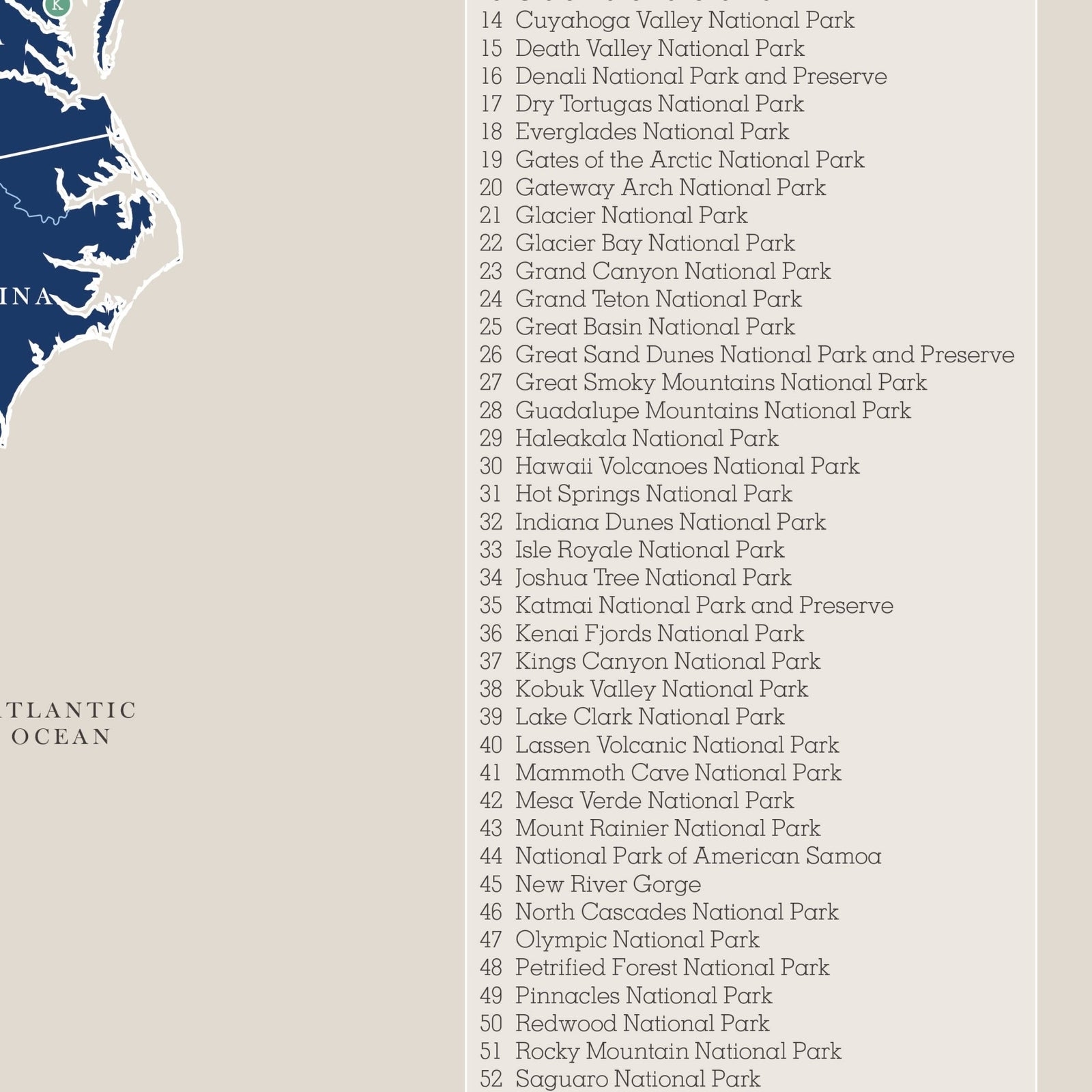 National Park Map Posters & Prints | US National Park Maps – Muir Way