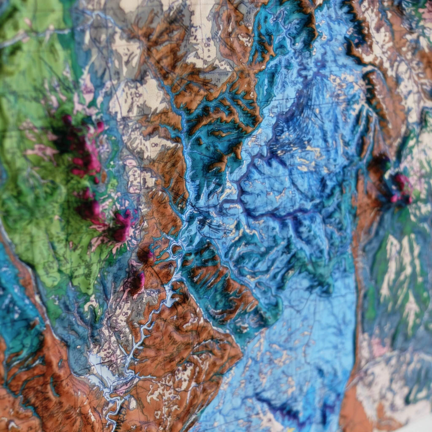 Utah Relief Maps, Hydrological Maps & Elevation Prints. – Muir Way