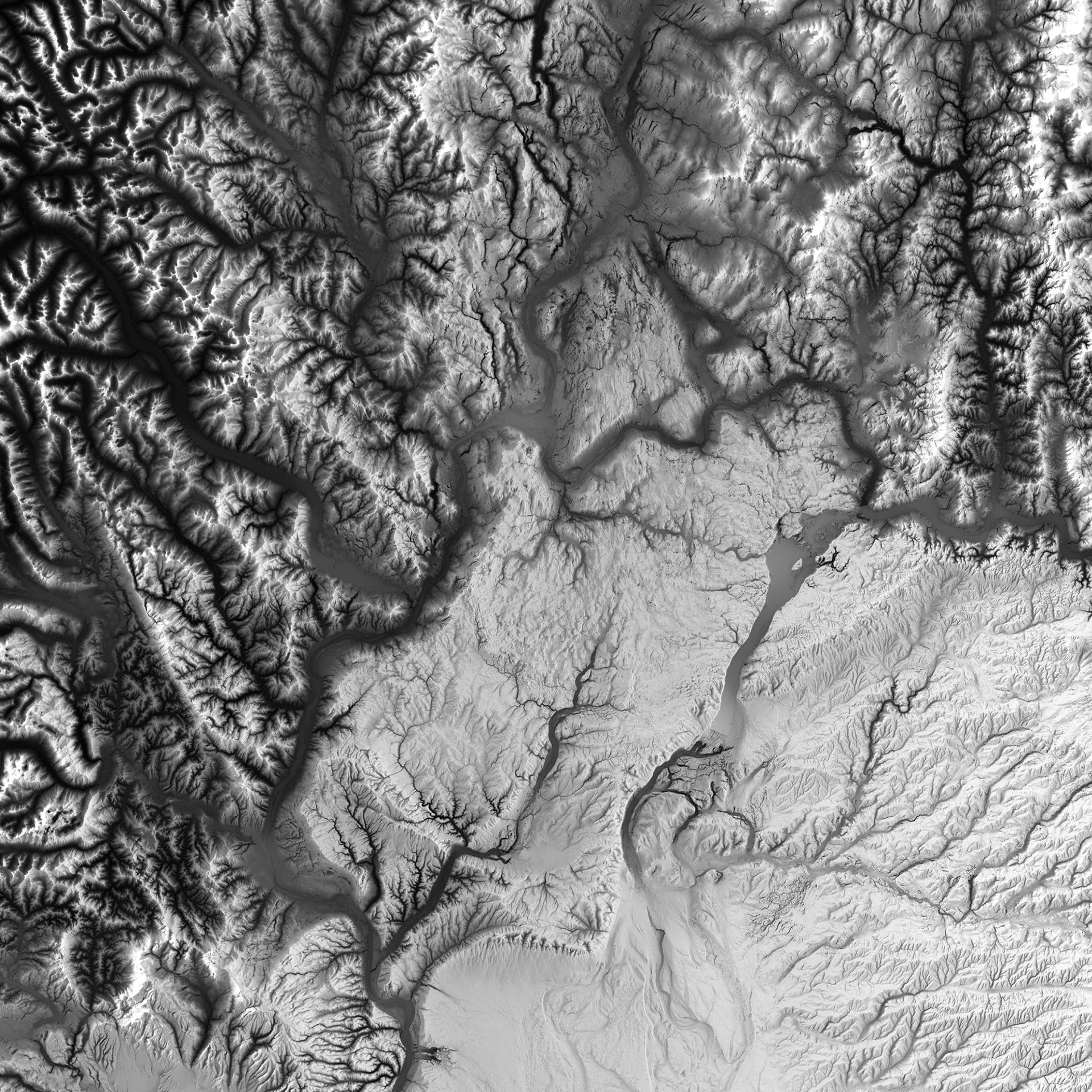 Washington Elevation Map - Map of Washington State | Muir Way