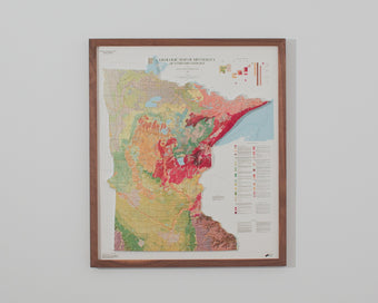 Beautiful Minnesota 3D Map from 1982 in Colorful Raised Relief – Muir Way