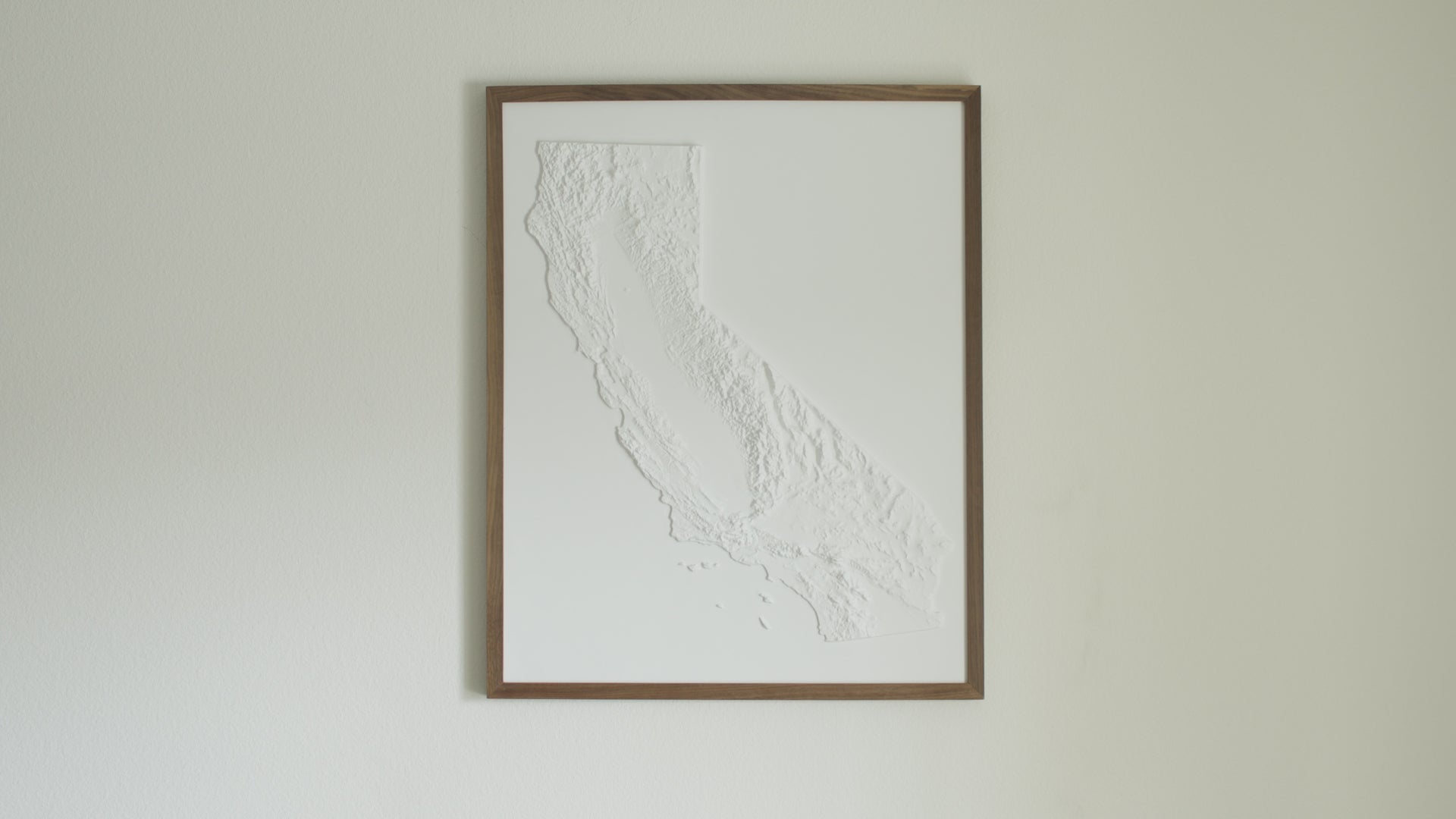 California Raised Relief Map | 3D Raised Relief Map – Muir Way