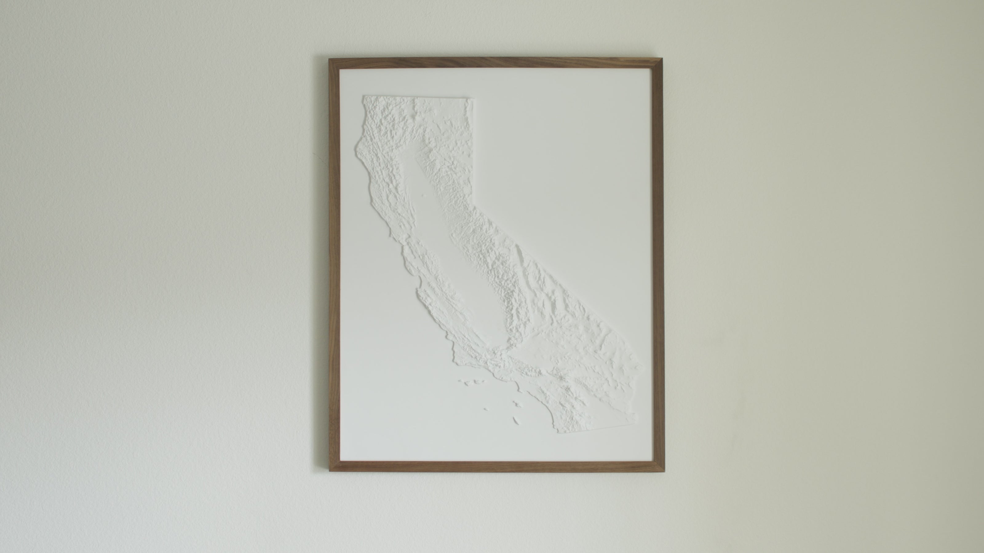 California Raised Relief Map | 3D Raised Relief Map – Muir Way