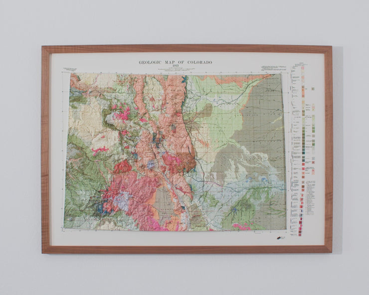 Stunning Raised 3D Relief Map of Colorado from 1913 | Muir Way
