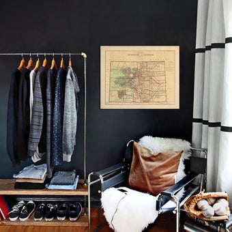 Colorado Territory Map from 1876 – Muir Way