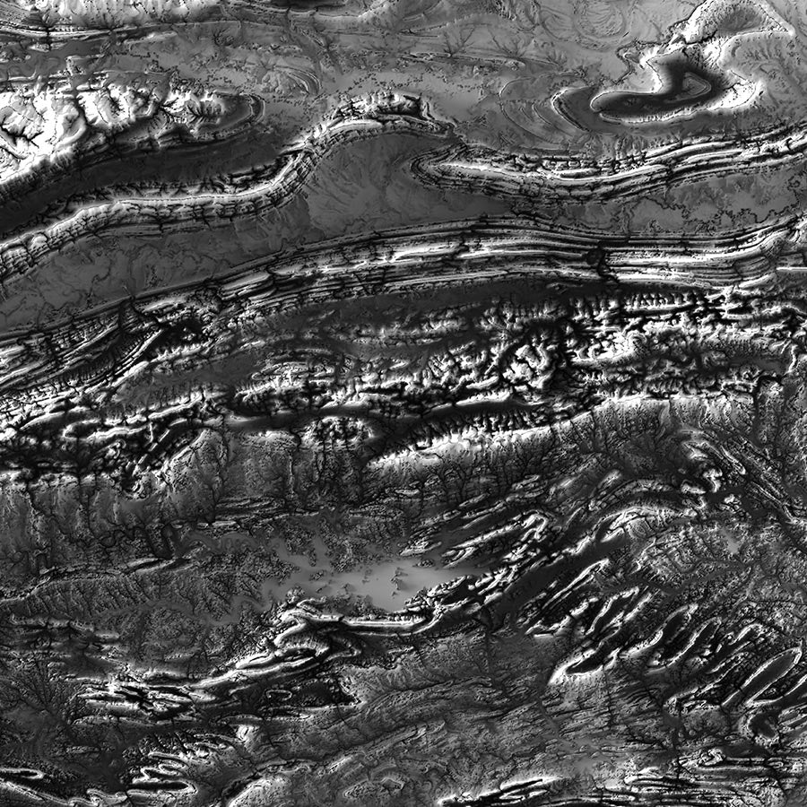 Arkansas Elevation Shaded Relief Map | Map of mountains & more - Muir Way