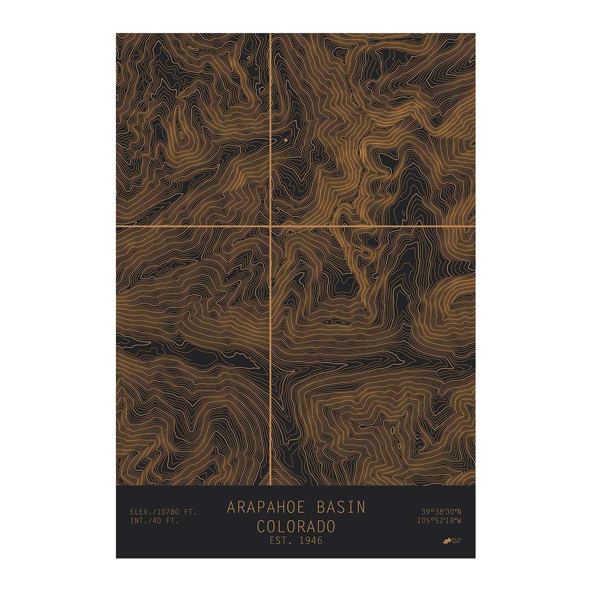 A-Basin, Colorado-TOPO Series Map - Muir Way