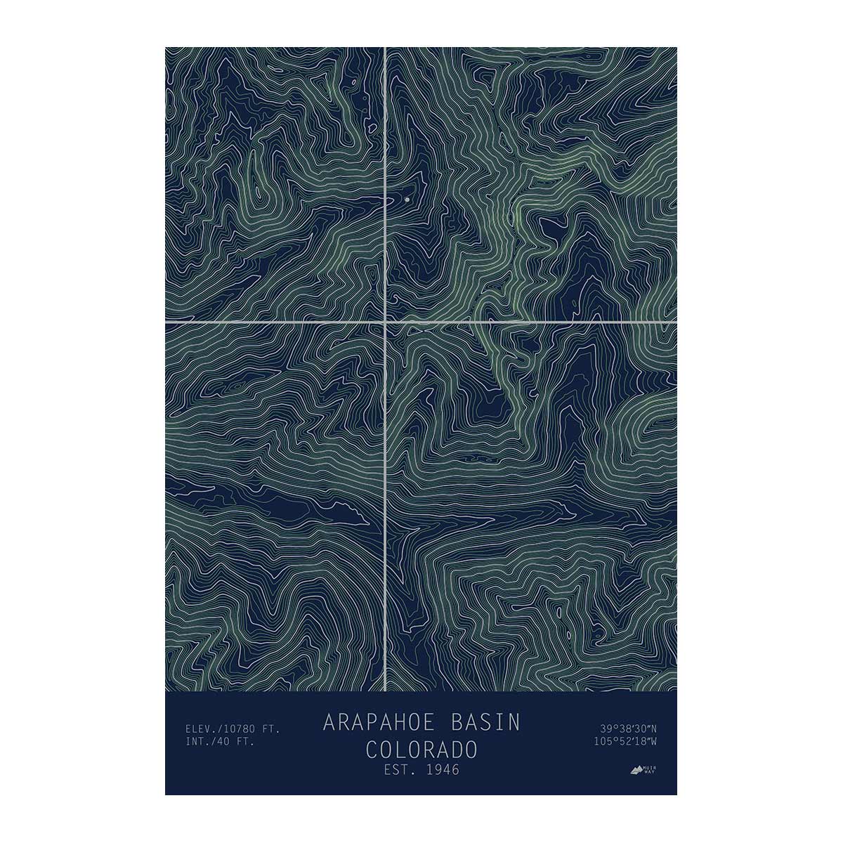 A-Basin, Colorado-TOPO Series Map - Muir Way