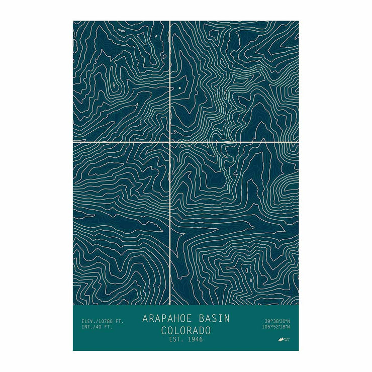 Topographic Maps of Mountains | Colorado, Utah, & More – Muir Way