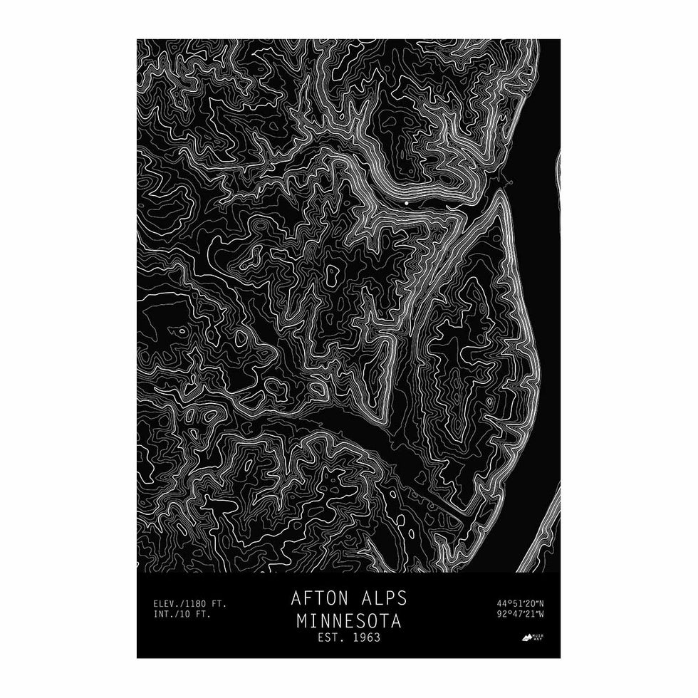 Afton Alps, Minnesota-TOPO Series Map – Muir Way