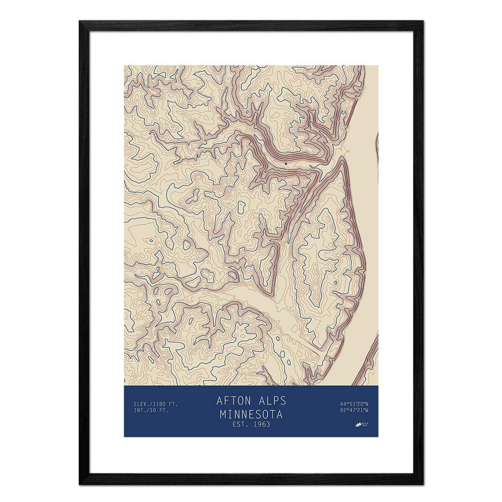 Afton Alps, Minnesota-TOPO Series Map – Muir Way