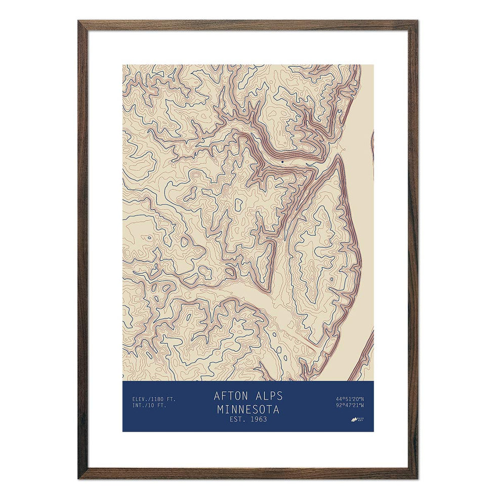 Afton Alps, Minnesota-TOPO Series Map – Muir Way