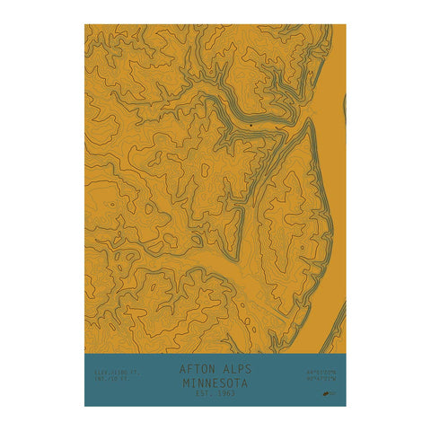 Afton Alps, Minnesota-TOPO Series Map – Muir Way