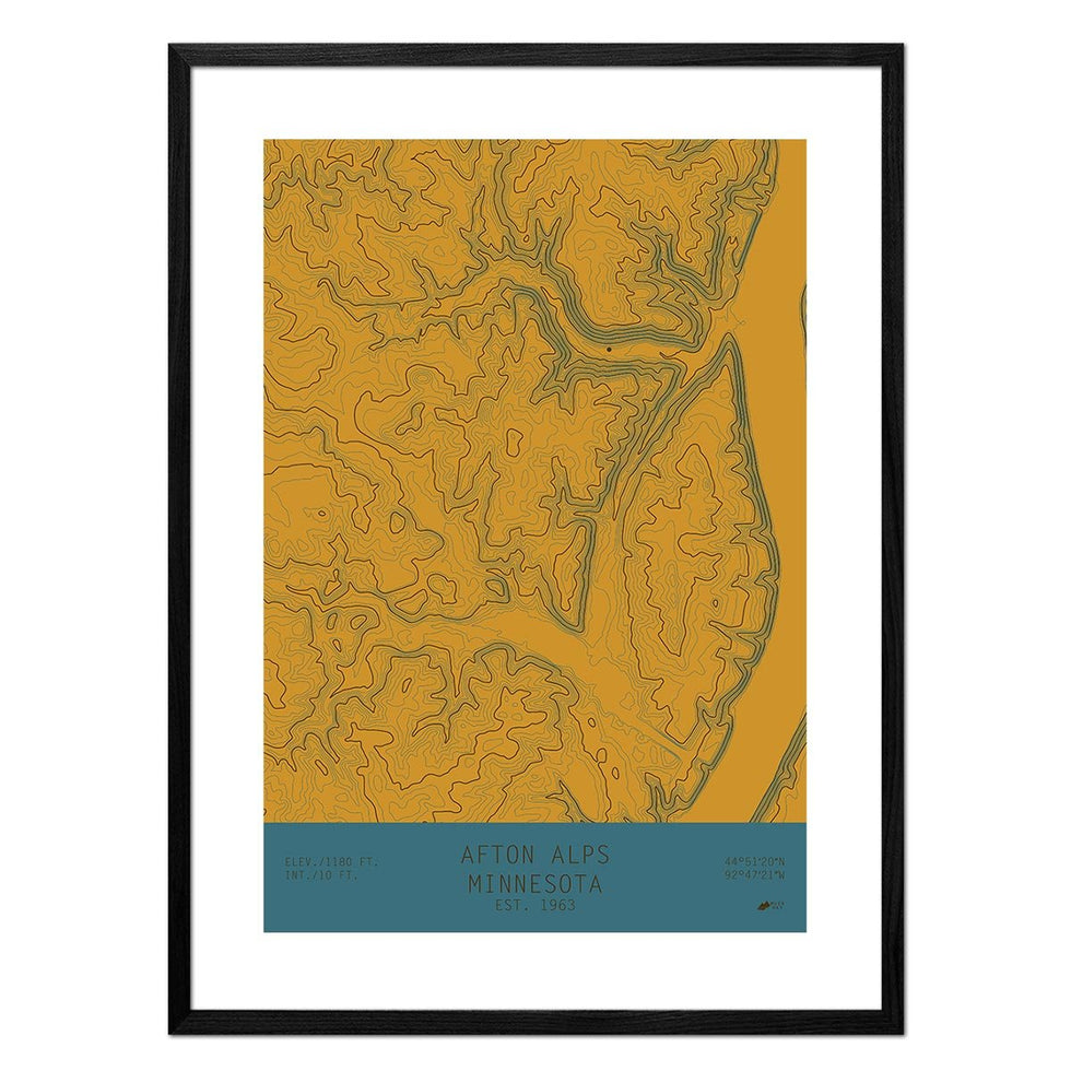 Afton Alps, Minnesota-TOPO Series Map – Muir Way