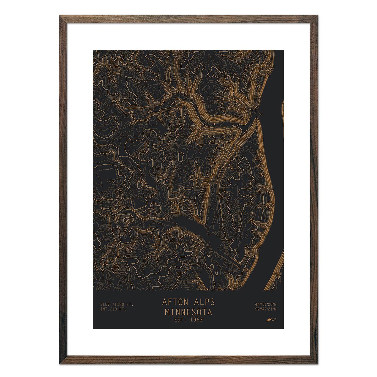 Afton Alps, Minnesota-TOPO Series Map – Muir Way