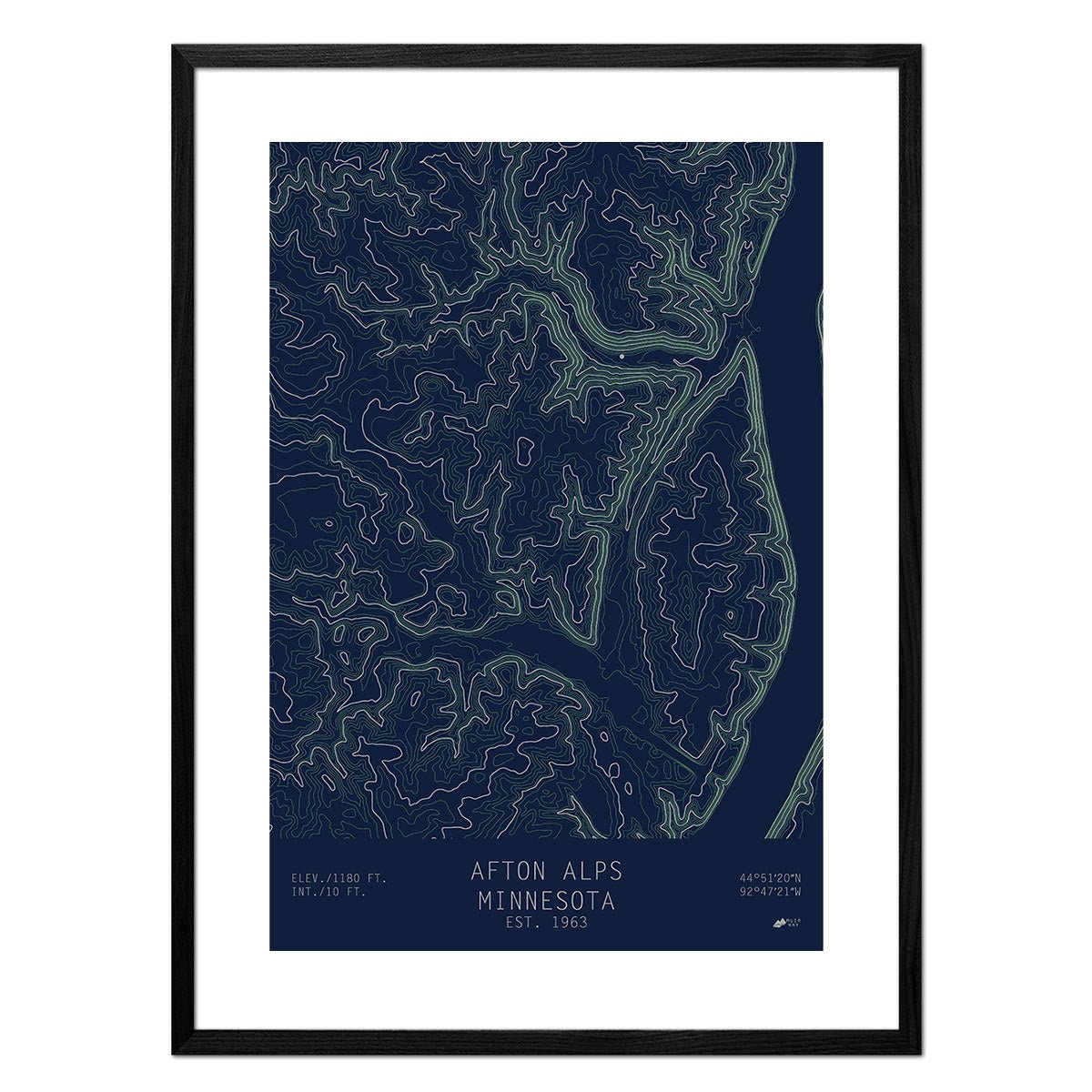 Afton Alps, Minnesota-TOPO Series Map - Muir Way
