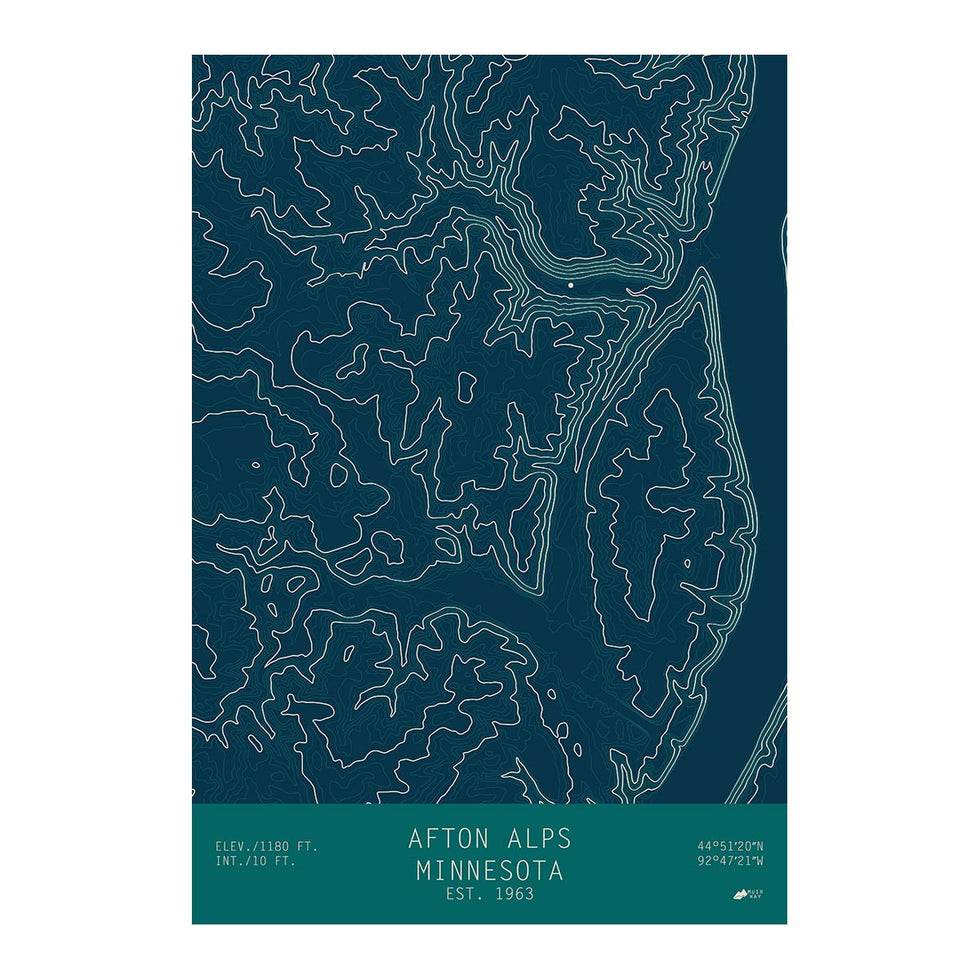 Afton Alps, Minnesota-TOPO Series Map – Muir Way