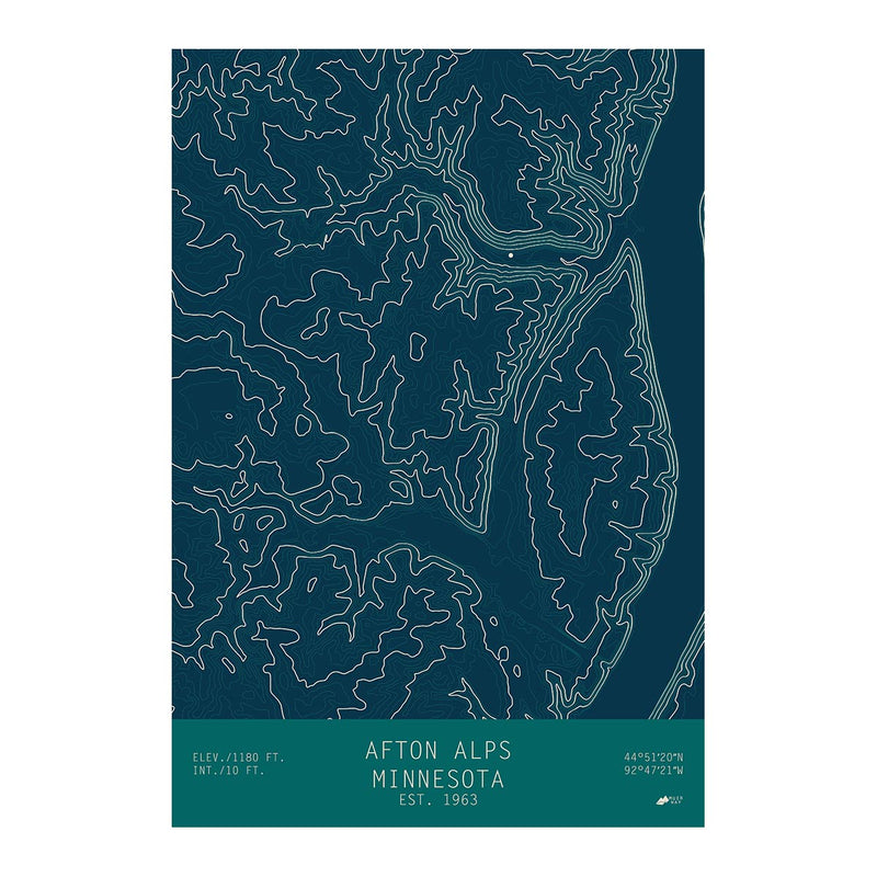 Afton Alps, Minnesota-TOPO Series Map - Muir Way