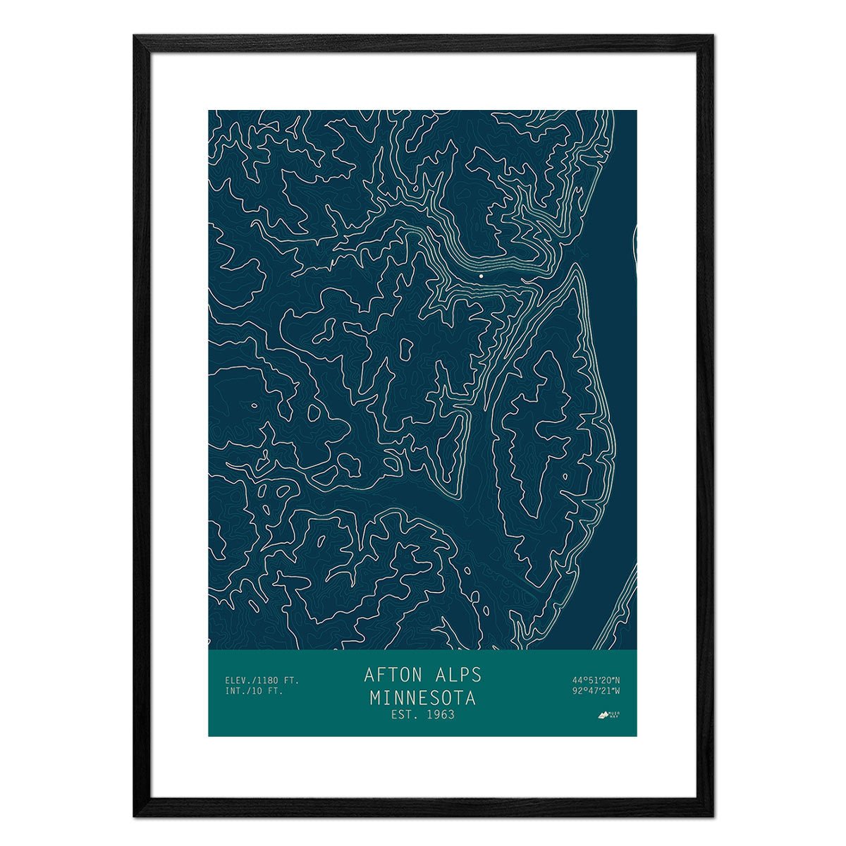 Afton Alps, Minnesota-TOPO Series Map - Muir Way